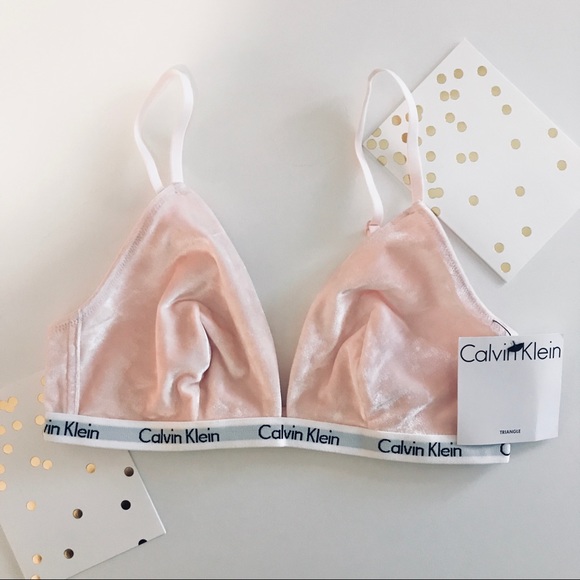 Calvin Klein | Intimates & Sleepwear | Calvin Klein Velvet Triangle Bra ...